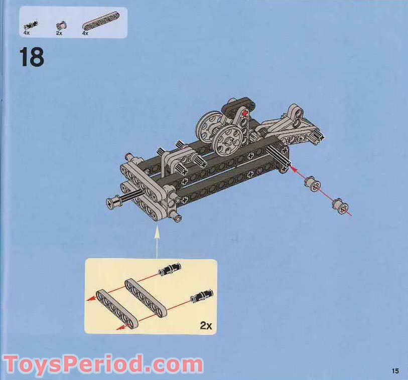 LEGO 8272 Snowmobile Instructions and Parts List