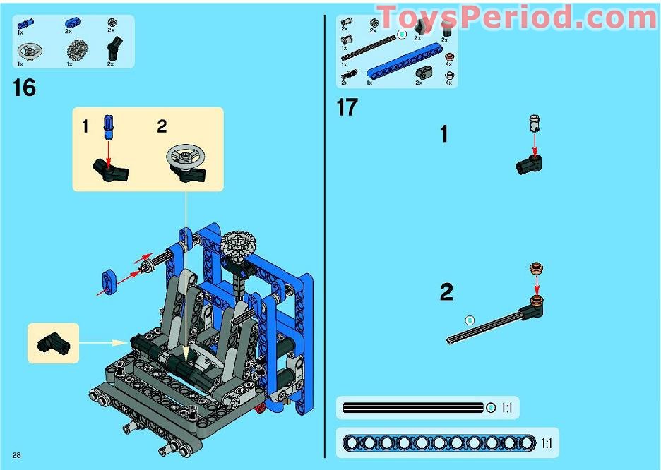 LEGO 8273 Off Road Truck Instructions and Parts List