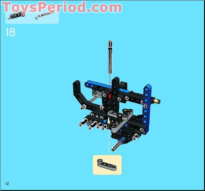 LEGO 8415 Dump Truck Instructions and Parts List