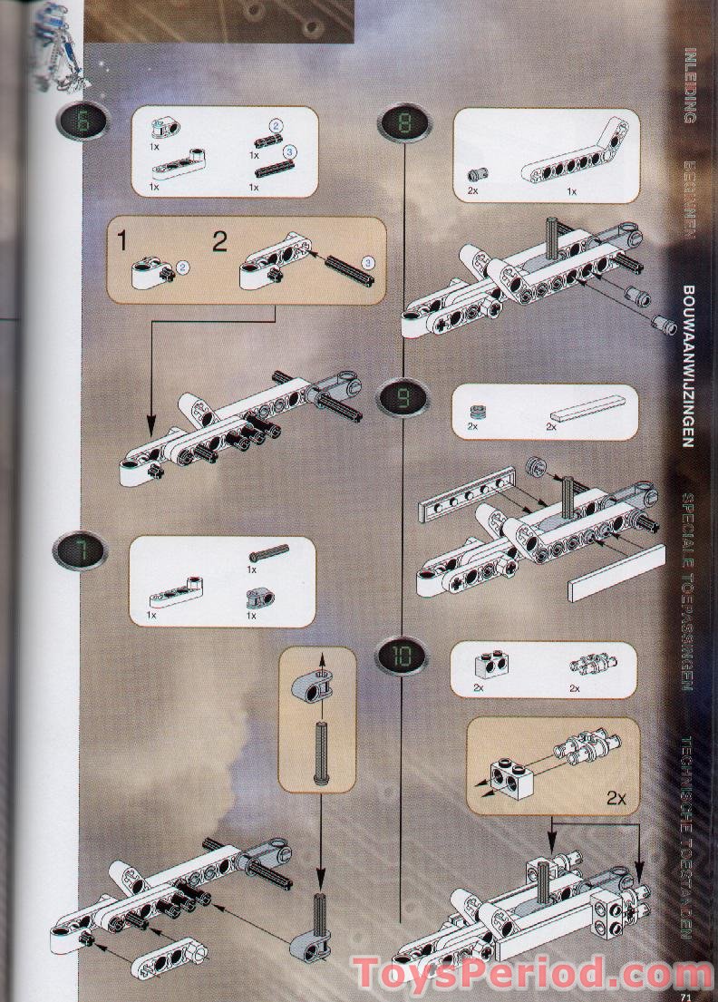 LEGO 9748 Droid Developer Kit Instructions and Parts List