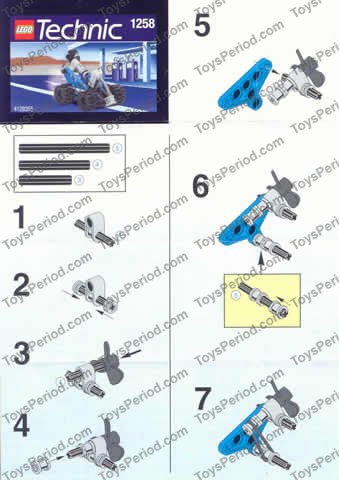 LEGO 1258 Propellor Buggy Instructions and Parts List