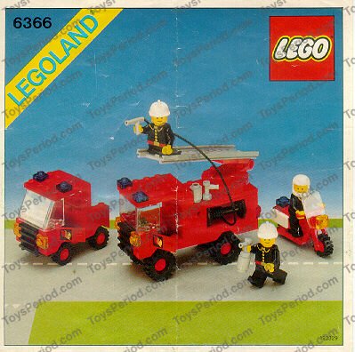 LEGO 6366 Fire and Rescue Squad Instructions and Parts List