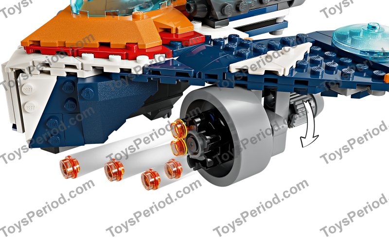 LEGO 76278 Rocket's Warbird vs. Ronan Set Parts List