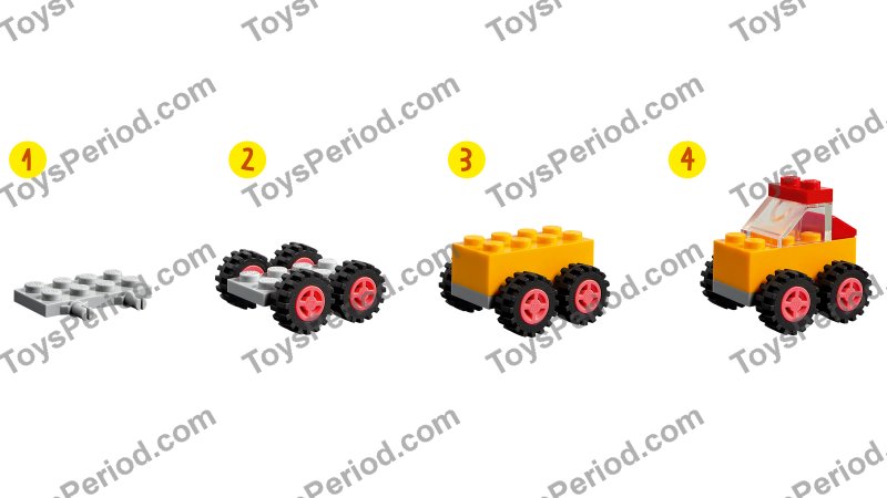 LEGO 11014 Bricks and Wheels Set Parts List
