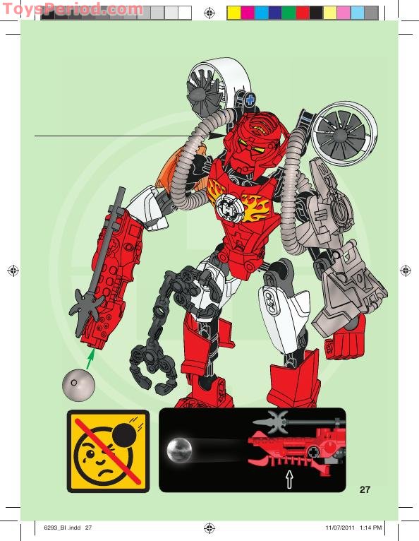 LEGO 6293 Furno Instructions and Parts List