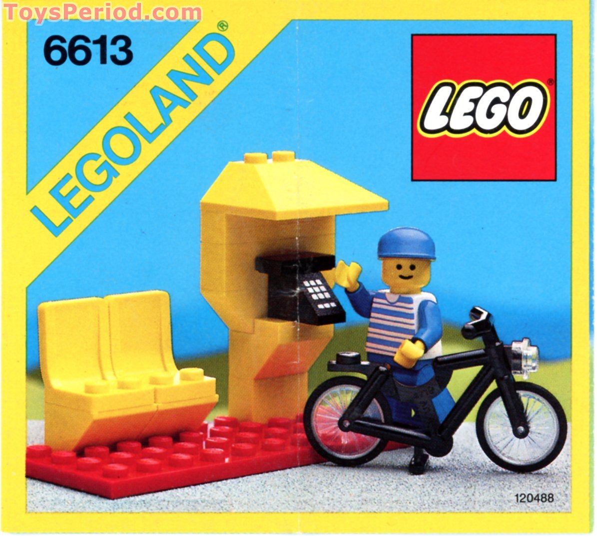 LEGO 6613 Telephone Booth Instructions and Parts List