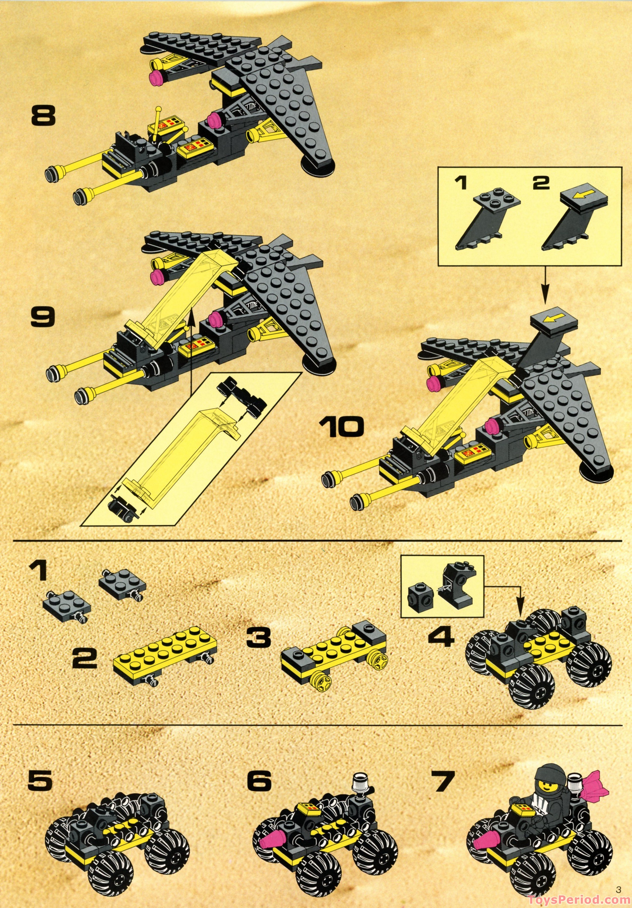 LEGO 6987 Message-Intercept Base Instructions and Parts List