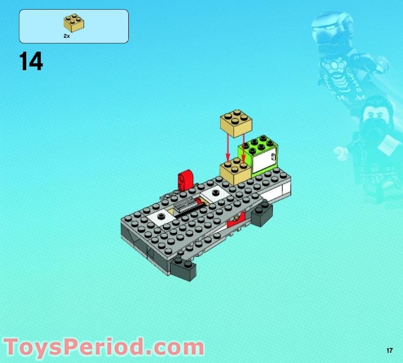 LEGO 76007 Iron Man: Malibu Mansion Attack Instructions and Parts List