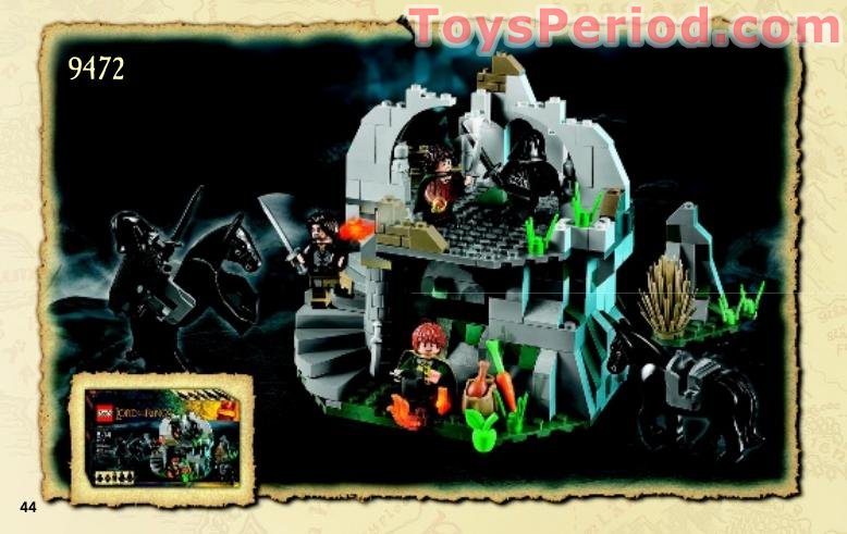 LEGO 9470 Shelob Attacks Instructions and Parts List