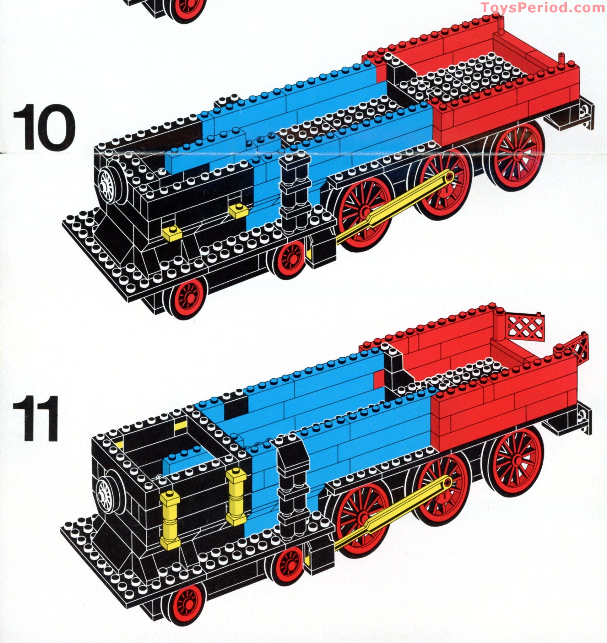LEGO 396-1 Thatcher Perkins Locomotive Instructions and Parts List