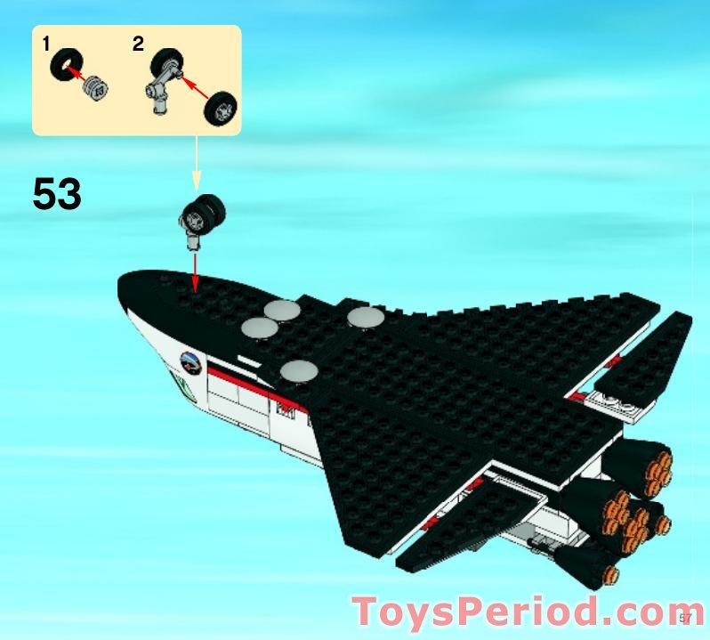 LEGO 3367 Space Shuttle Instructions and Parts List