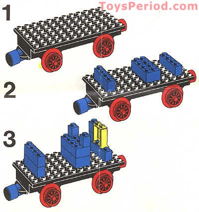 LEGO 180 4.5v Train with 5 Wagons and Circle of Track Set Parts ...