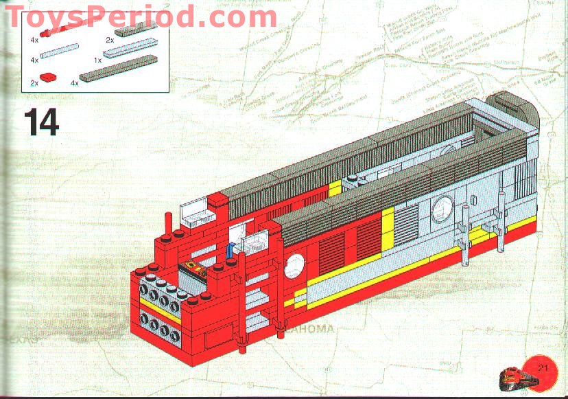 LEGO 10020-1 Santa Fe Super Chief, Standard Edition Instructions and ...