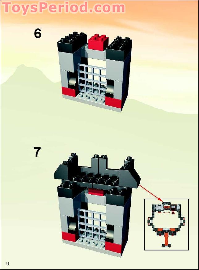 LEGO 4785 Black Castle Instructions and Parts List