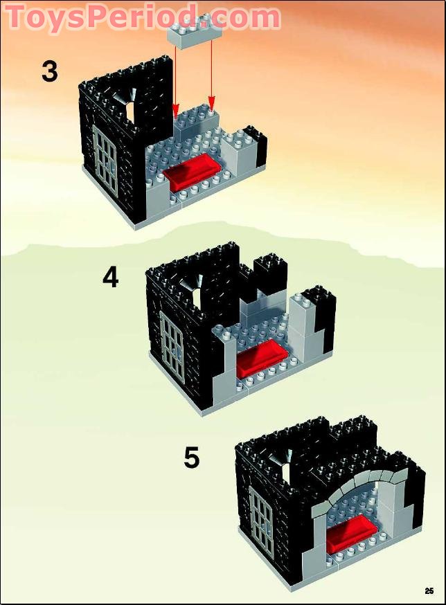 LEGO 4785 Black Castle Instructions and Parts List