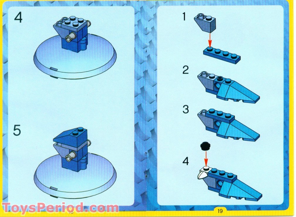 LEGO 4339 Aqua Pod Instructions and Parts List
