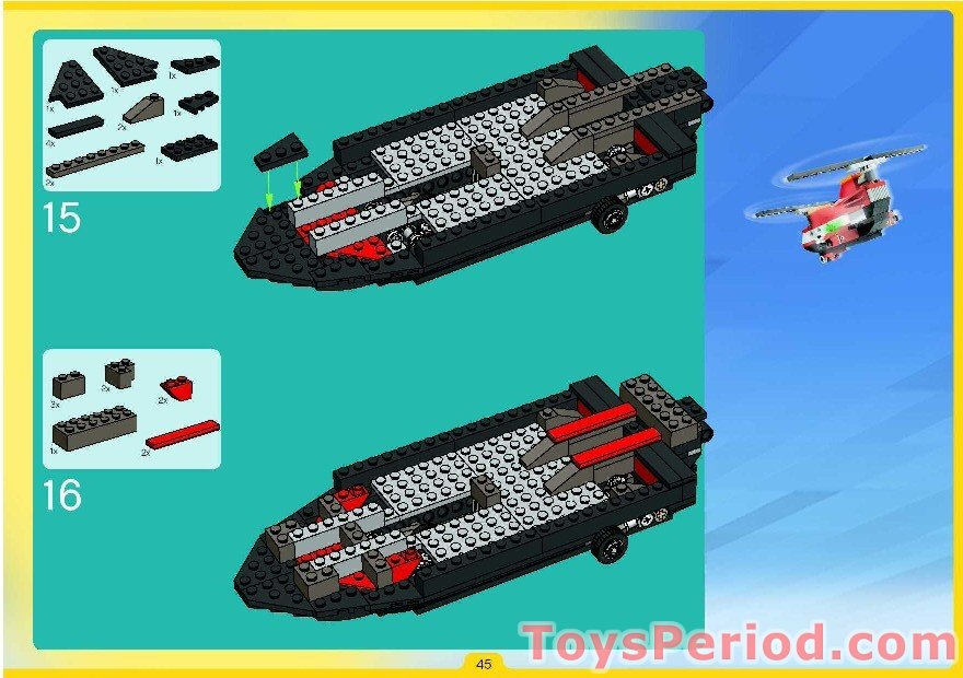 LEGO 4403 Air Blazers Instructions and Parts List