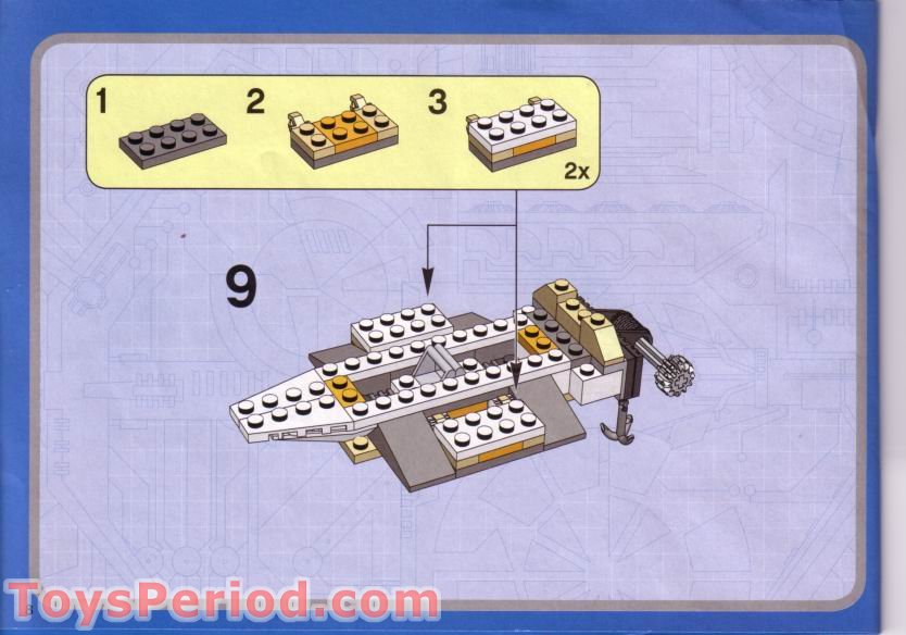 LEGO 4500-1 Rebel Snowspeeder (Redesign), Blue Box Instructions and ...