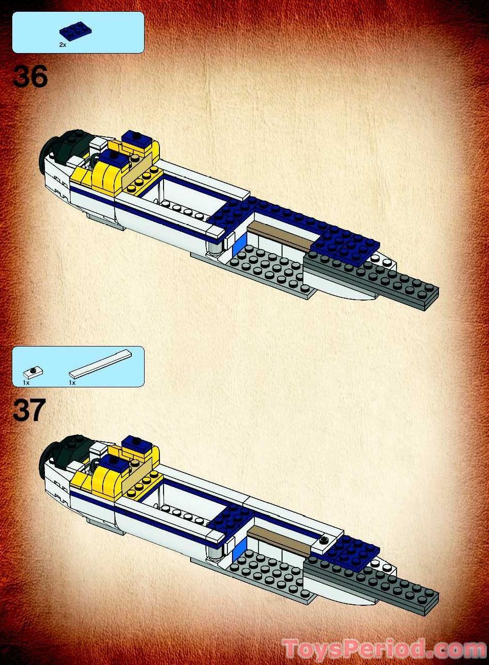 LEGO 7628 Peril in Peru Instructions and Parts List