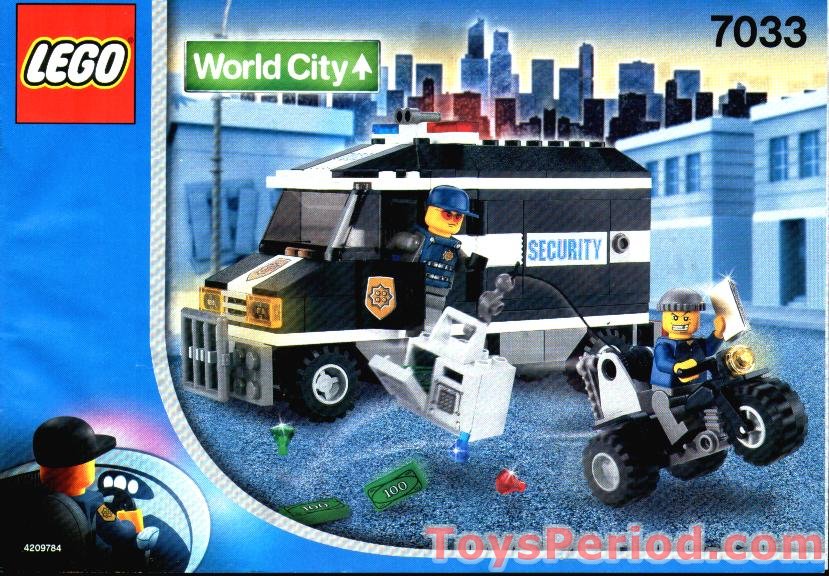 LEGO 7033 Armored Car Action Instructions and Parts List