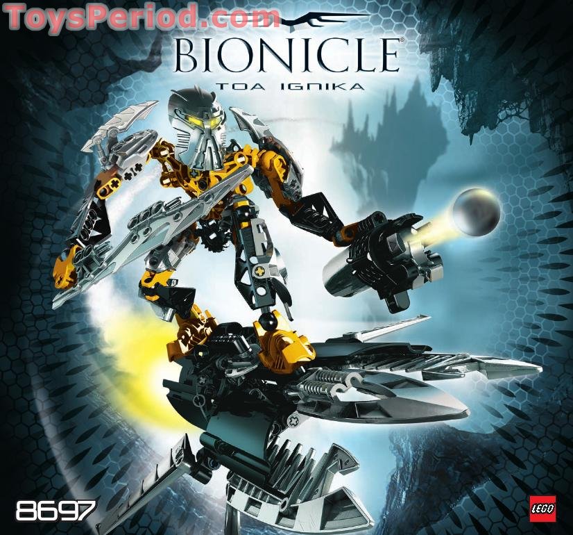 LEGO 8697 Toa Ignika Instructions and Parts List