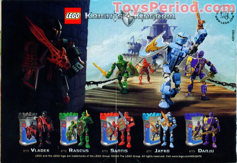 LEGO 8777 Vladek Encounter Instructions and Parts List