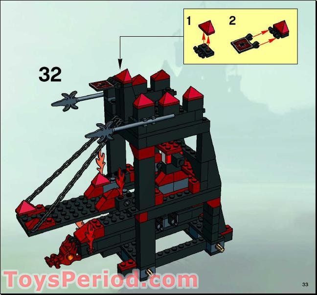 LEGO 8800 Vladek's Siege Engine Instructions and Parts List