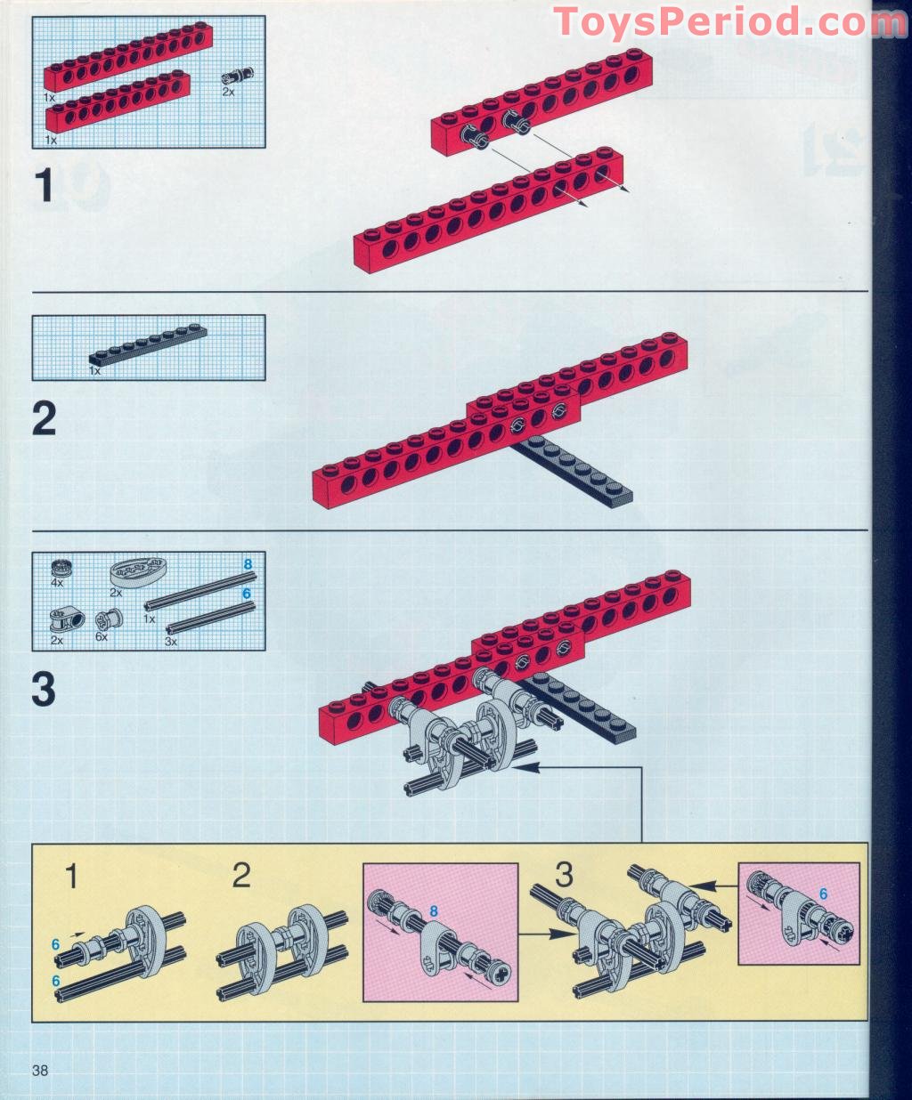 LEGO 8829 Dune Blaster Instructions and Parts List