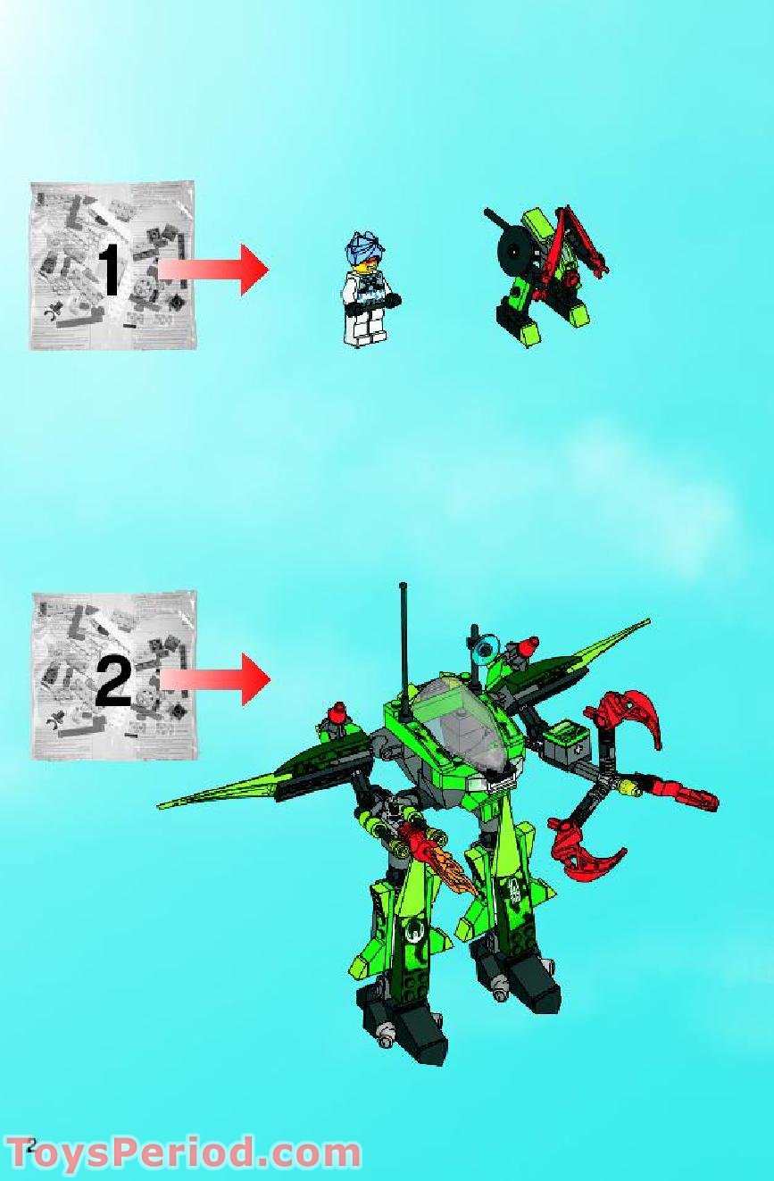 LEGO 8114 Chameleon Hunter Instructions and Parts List