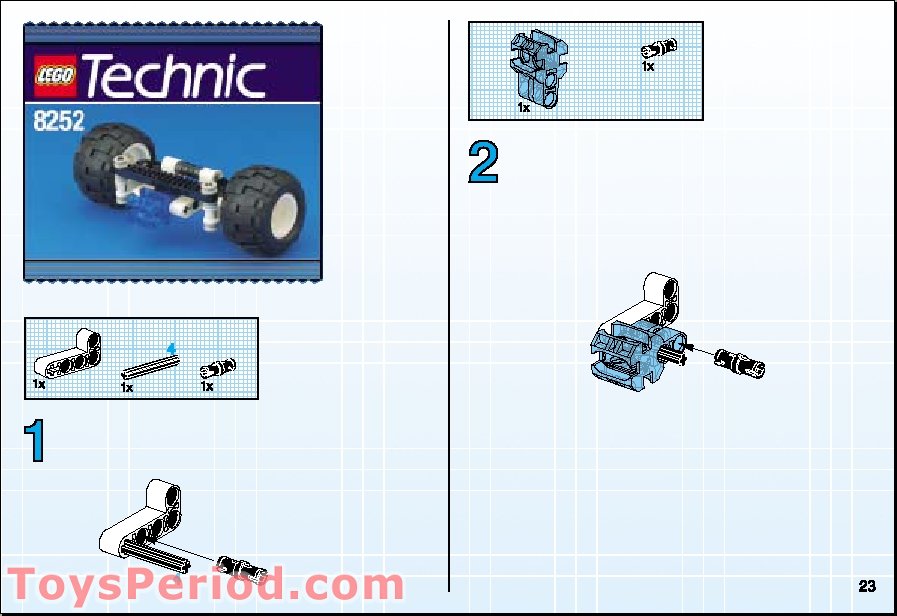 LEGO 8252 Beach Buster Instructions and Parts List