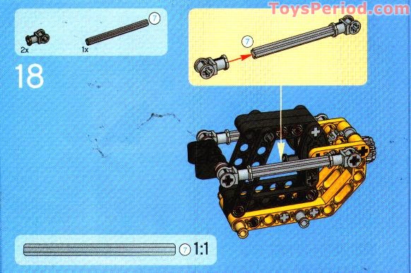 LEGO 8418 Mini Loader Instructions and Parts List