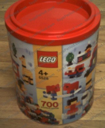 LEGO 5528 Canister with 700 Pcs, Red Set Parts List