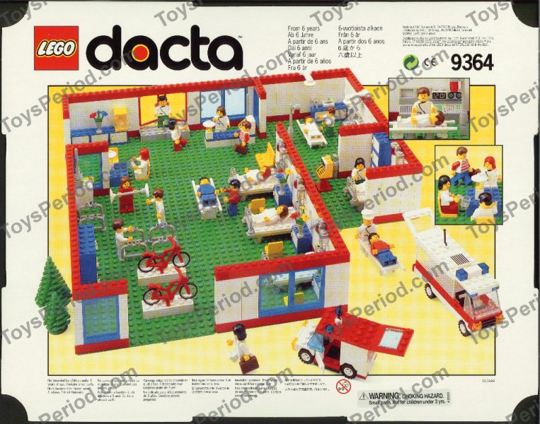 LEGO 9364 Hospital Instructions and Parts List