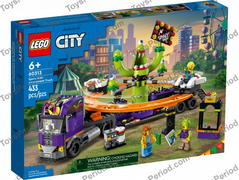 LEGO 60313 Space Ride Amusement Truck Set Parts List