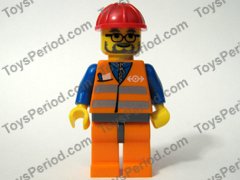 LEGO 7724-20 Advent Calendar 2008, City (Day 19) Train Worker Set Parts ...