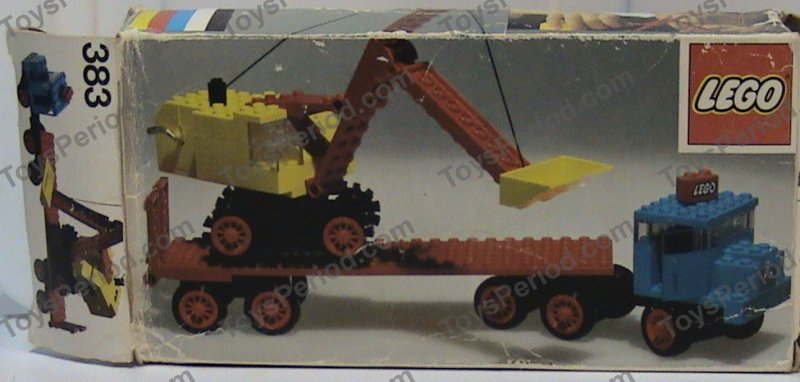 LEGO 383-1 Truck with Excavator Instructions and Parts List