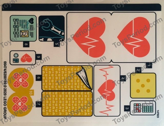 LEGO Sets with Part 41394stk01 Sticker Sheet for Set 41394, Sheet 1 ...