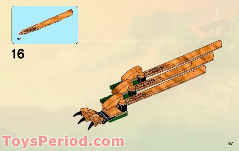 LEGO 70503 The Golden Dragon Instructions and Parts List