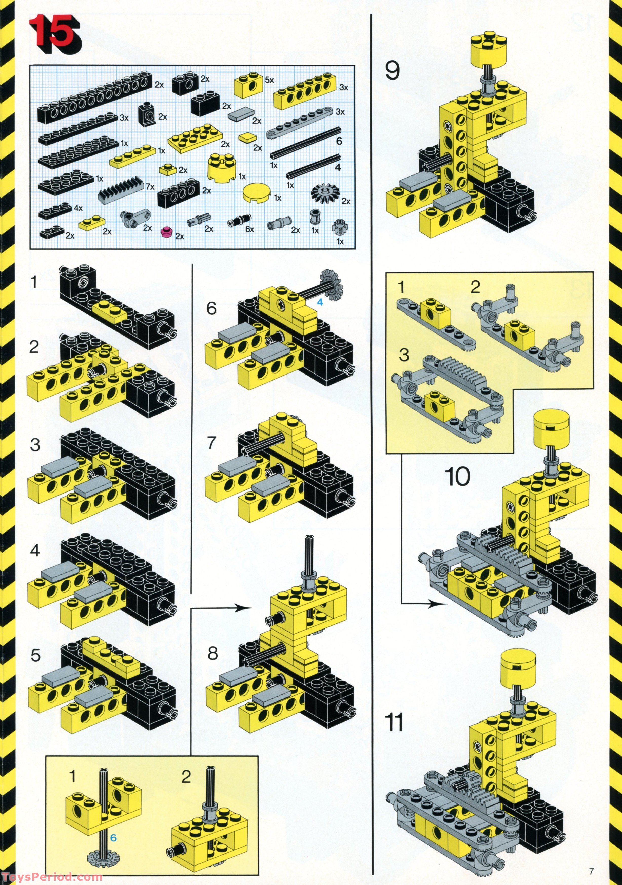 LEGO 8852 Robot Instructions and Parts List