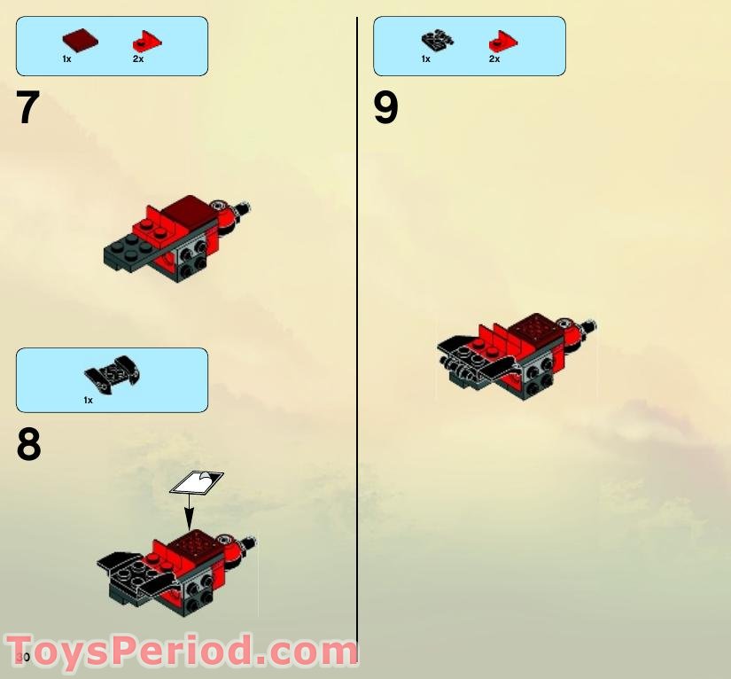 LEGO 9448 Samurai Mech Instructions and Parts List