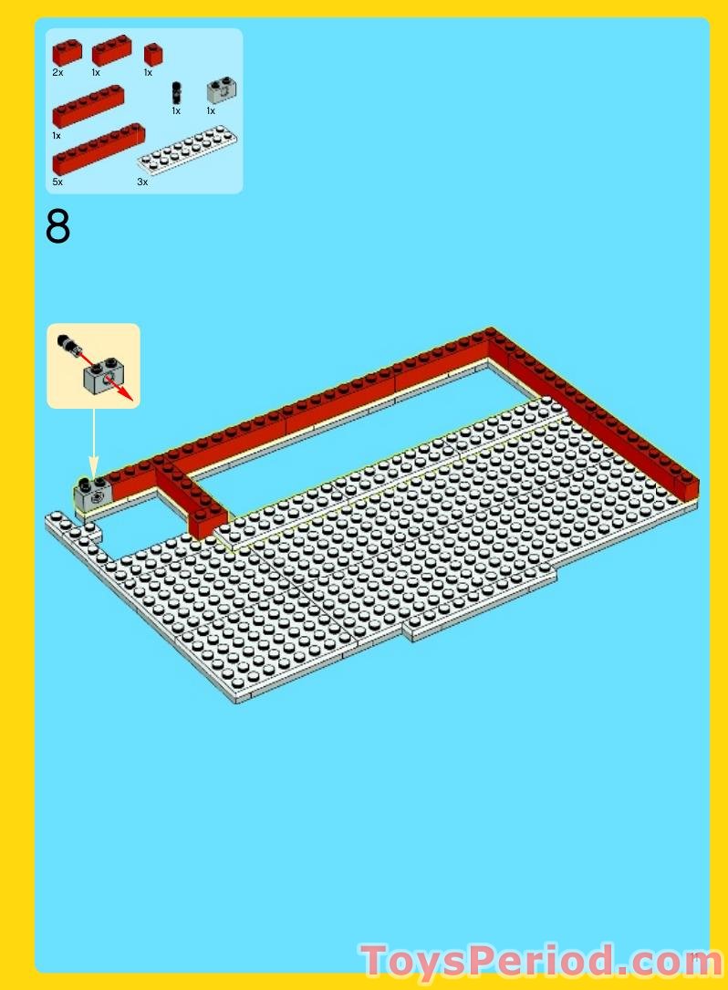 LEGO 10224 Town Hall Instructions and Parts List