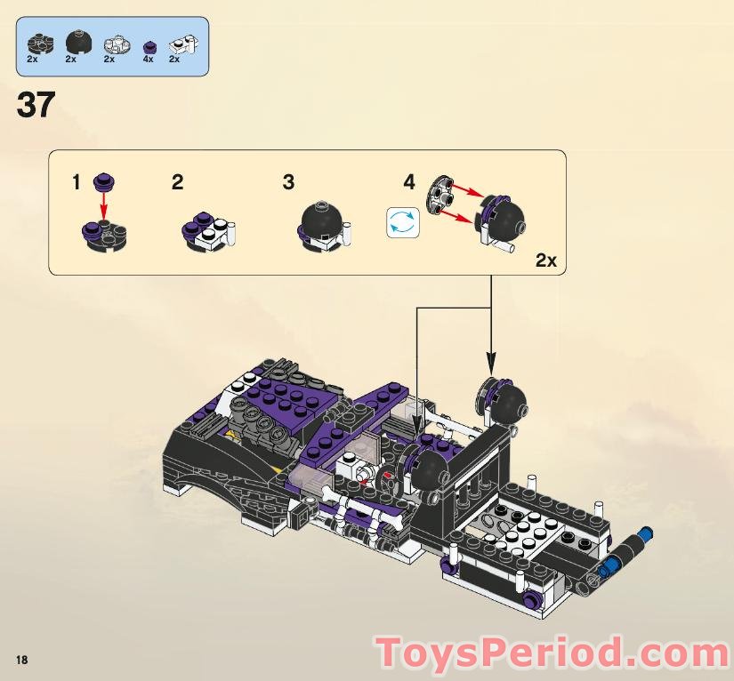 LEGO 2506 Skull Truck Instructions and Parts List