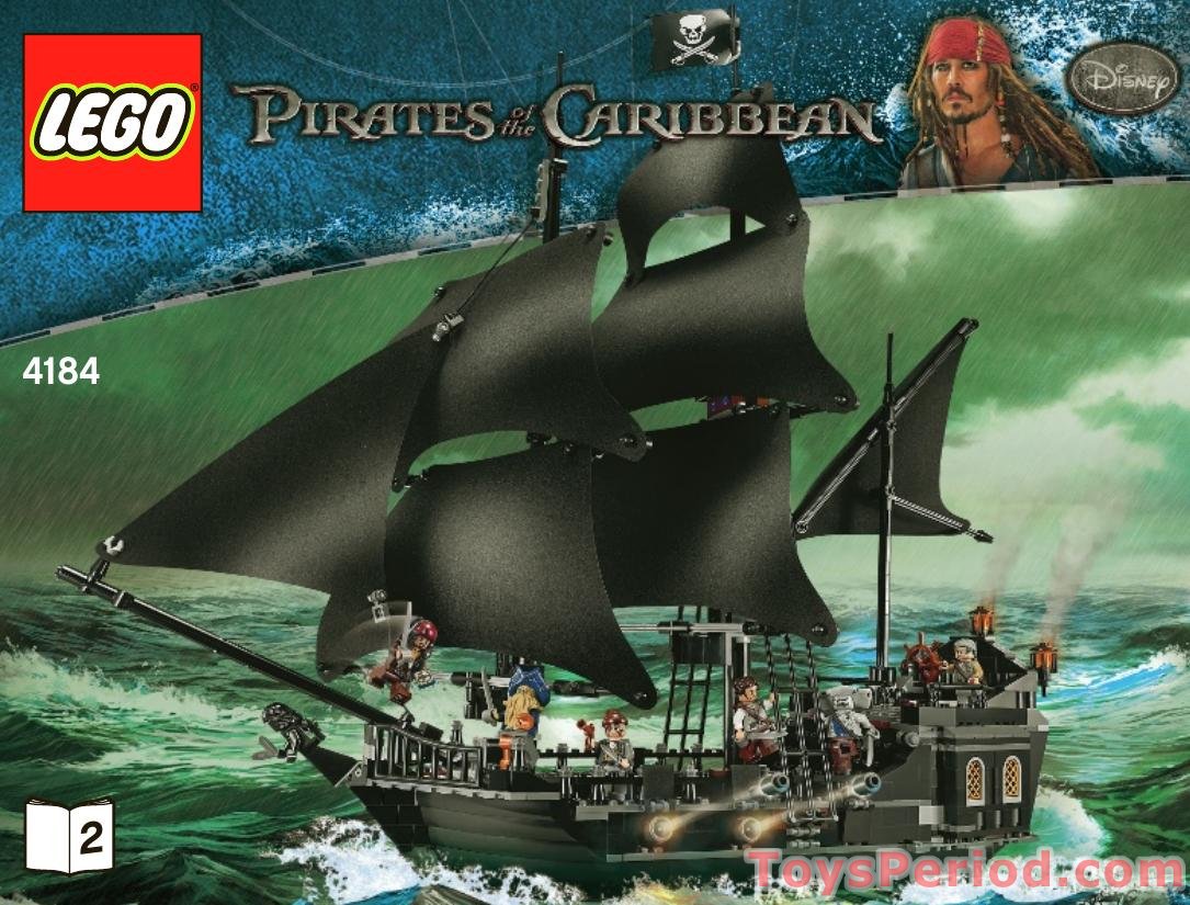 LEGO 4184 The Black Pearl Instructions and Parts List
