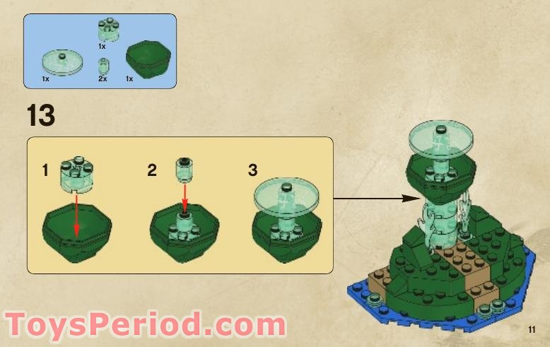 LEGO 4192 Fountain of Youth Instructions and Parts List