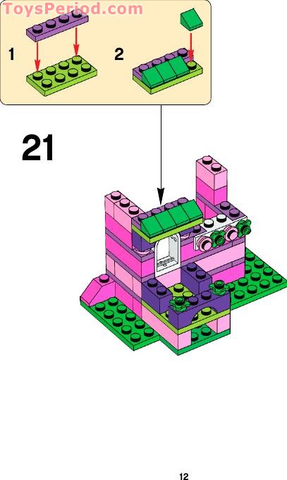 LEGO 4625 LEGO Pink Brick Box Instructions and Parts List