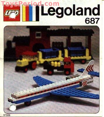 LEGO 687 Caravelle Plane Instructions and Parts List