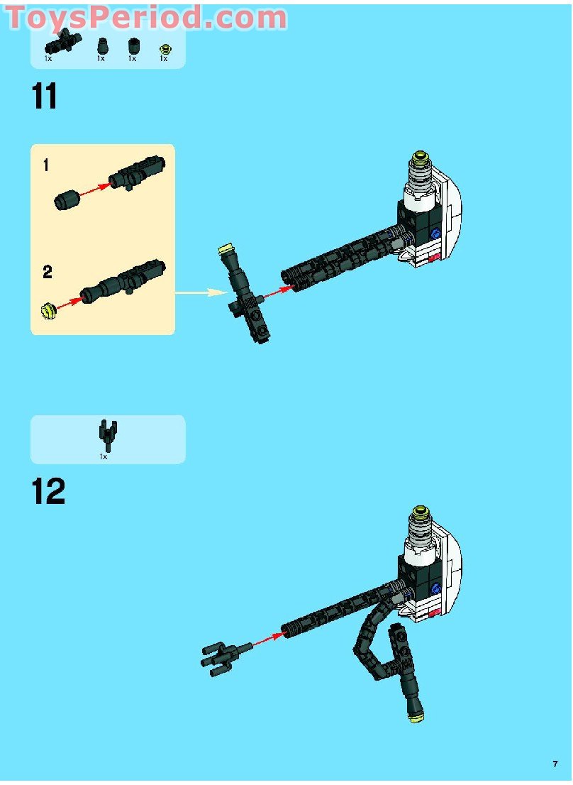 LEGO 10192 Space Skulls Instructions and Parts List
