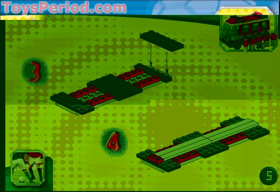 LEGO 3407 Red Bus Instructions and Parts List