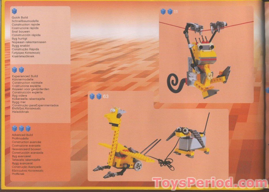 LEGO 4094 Motor Movers Instructions and Parts List