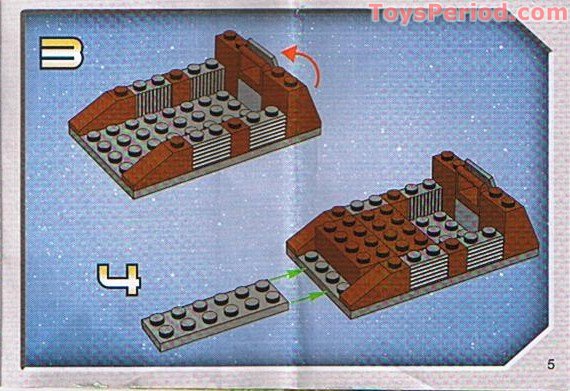 LEGO 4491 Mini Trade Federation MTT Instructions and Parts List